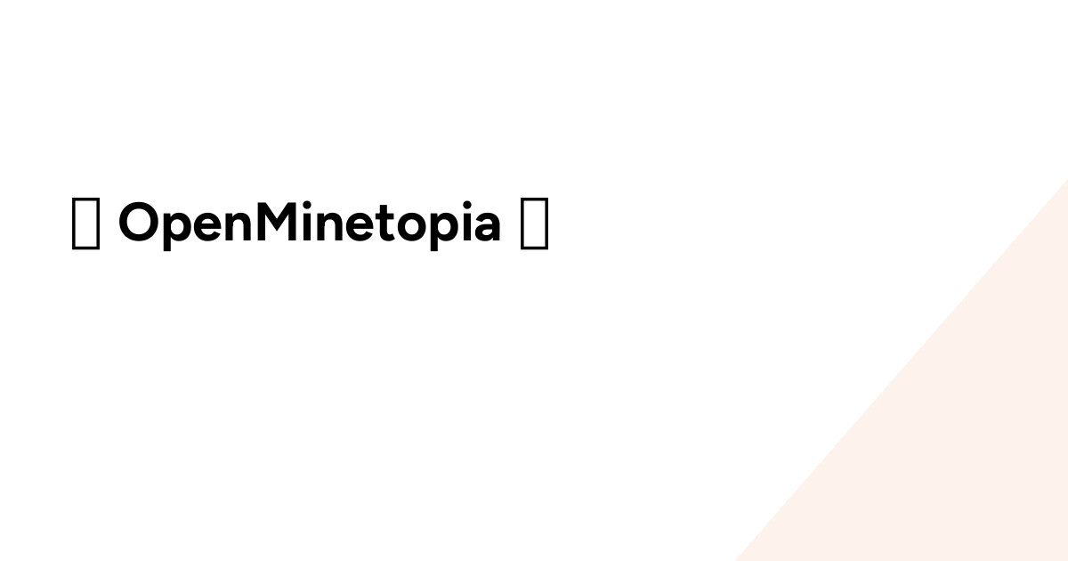 OpenMinetopia